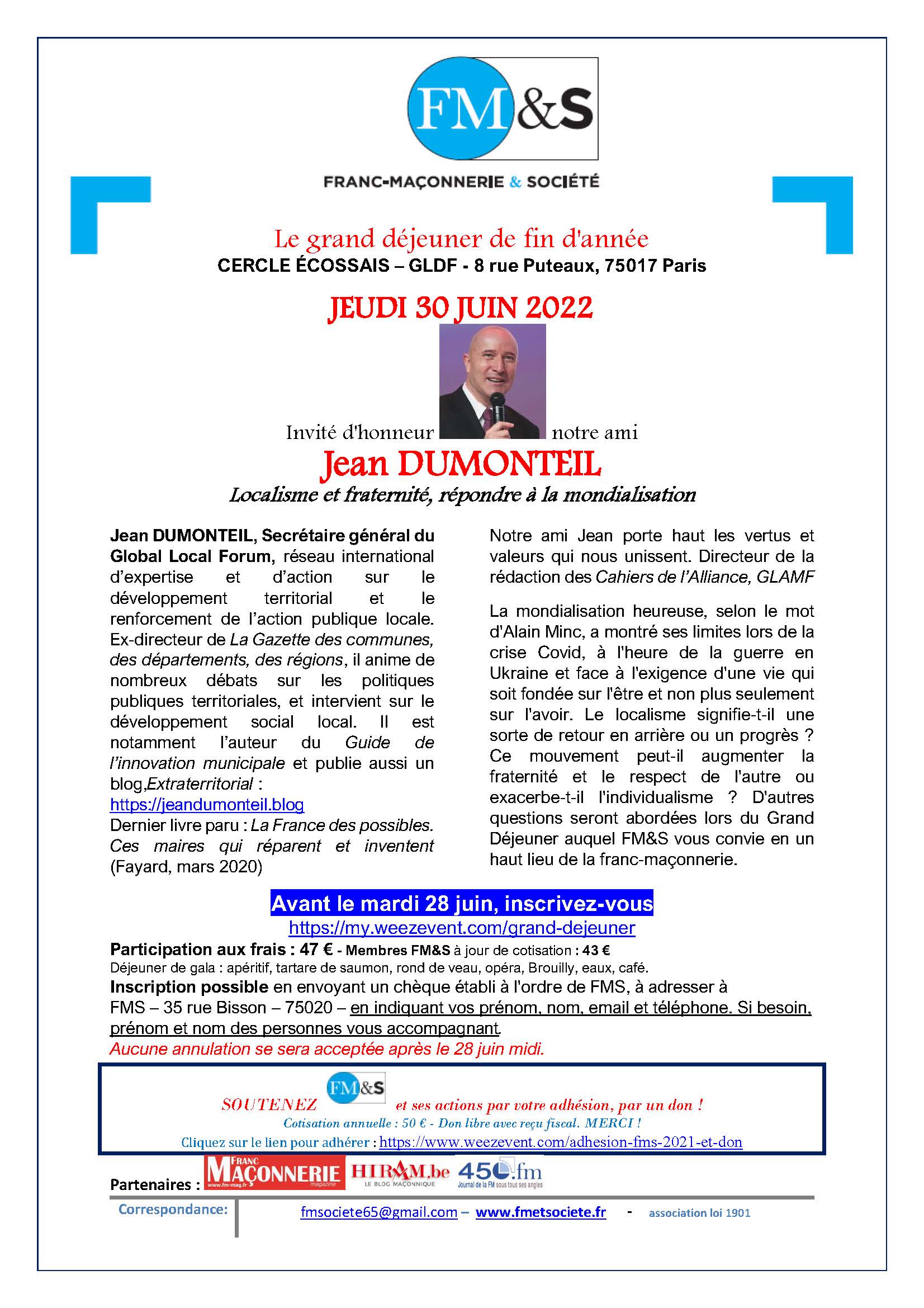 FM&S – LE GRAND DEJEUNER DE FIN D’ANNEE - GADLU.INFO - WEB MACONNIQUE ...