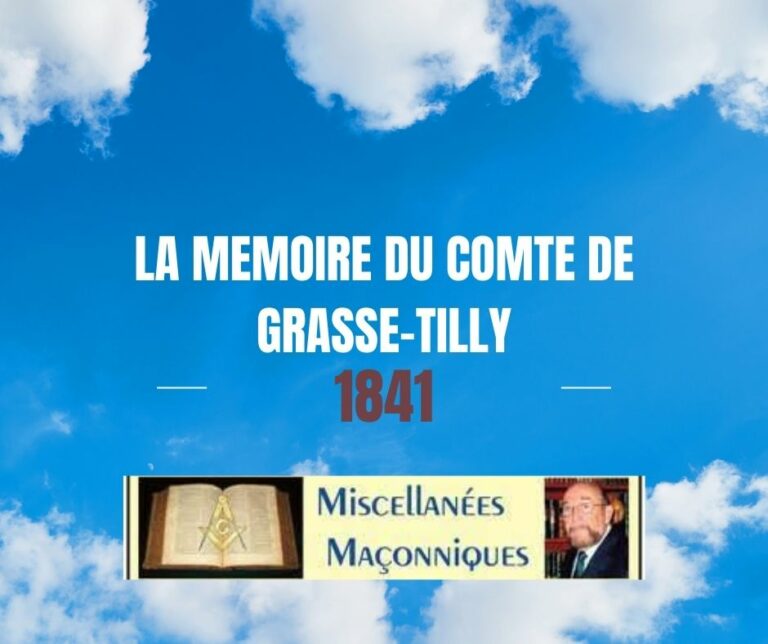 LA MEMOIRE DU COMTE DE GRASSE-TILLY - GADLU.INFO - WEB MACONNIQUE ...