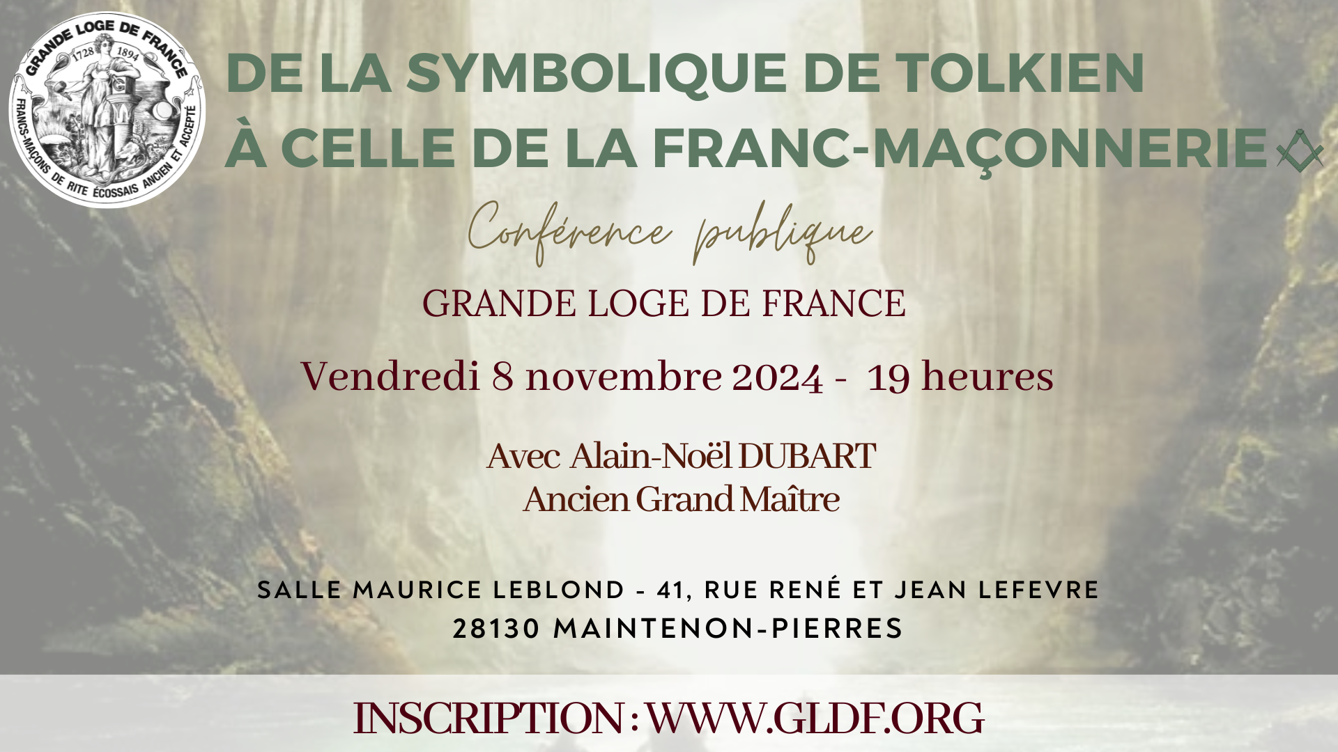 SYMBOLIQUE DE TOLKIEN ET FRANC-MACONNERIE – CONFERENCE GLDF - GADLU ...