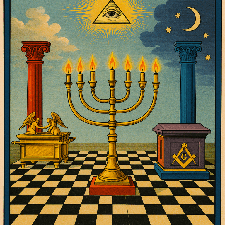 LE CANDELABRE MYSTIQUE DANS LA FRANC-MACONNERIE : SYMBOLISME ET ...