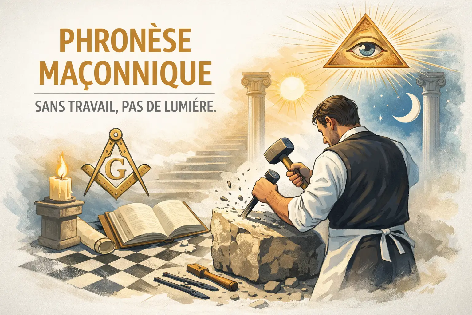 PHRONÈSE MAÇONNIQUE : SANS TRAVAIL, PAS DE LUMIÈRE - GADLU.INFO - WEB ...