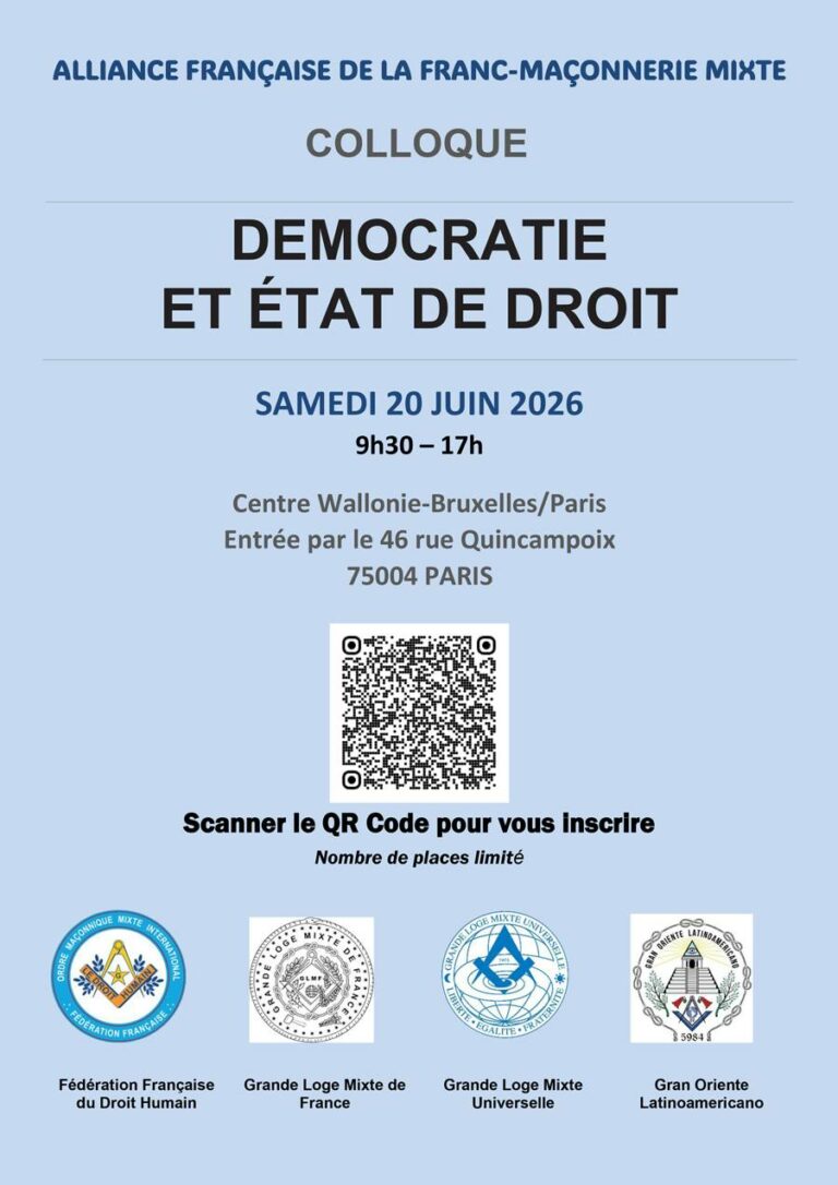 DÉMOCRATIE ET ÉTAT DE DROIT : UN COLLOQUE MAÇONNIQUE AU CŒUR DES ENJEUX ...